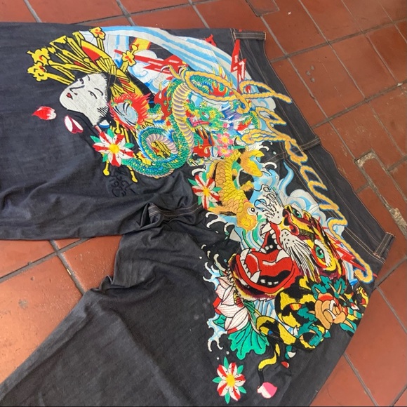 Ed Hardy | Jeans | Mens Ed Hardy Japan Raw Blue Limited Edition Denim ...